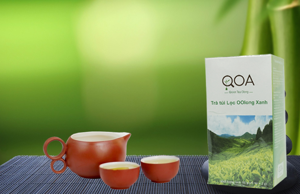 Trà Túi Lọc Oolong Xanh QOA 50g (2g x 25 gói)
